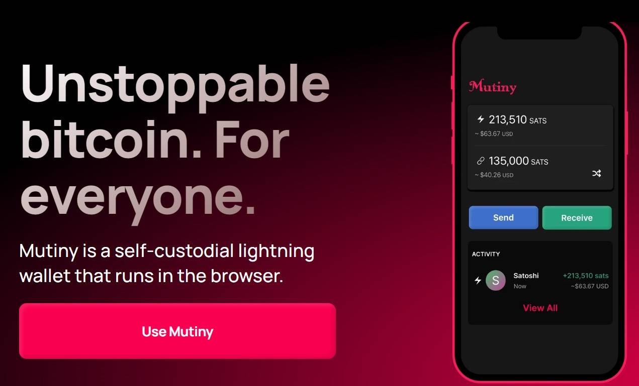 Mutiny Wallet Launches Open Beta For Web-Based Self-Custodial Bitcoin ...